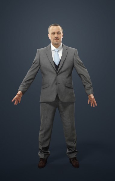 애니메이션 우아한 비즈니스 맨 - 한 - 포즈 - Francis - 조작, Biped, CAT, 도보 포함 3D 모델 ...