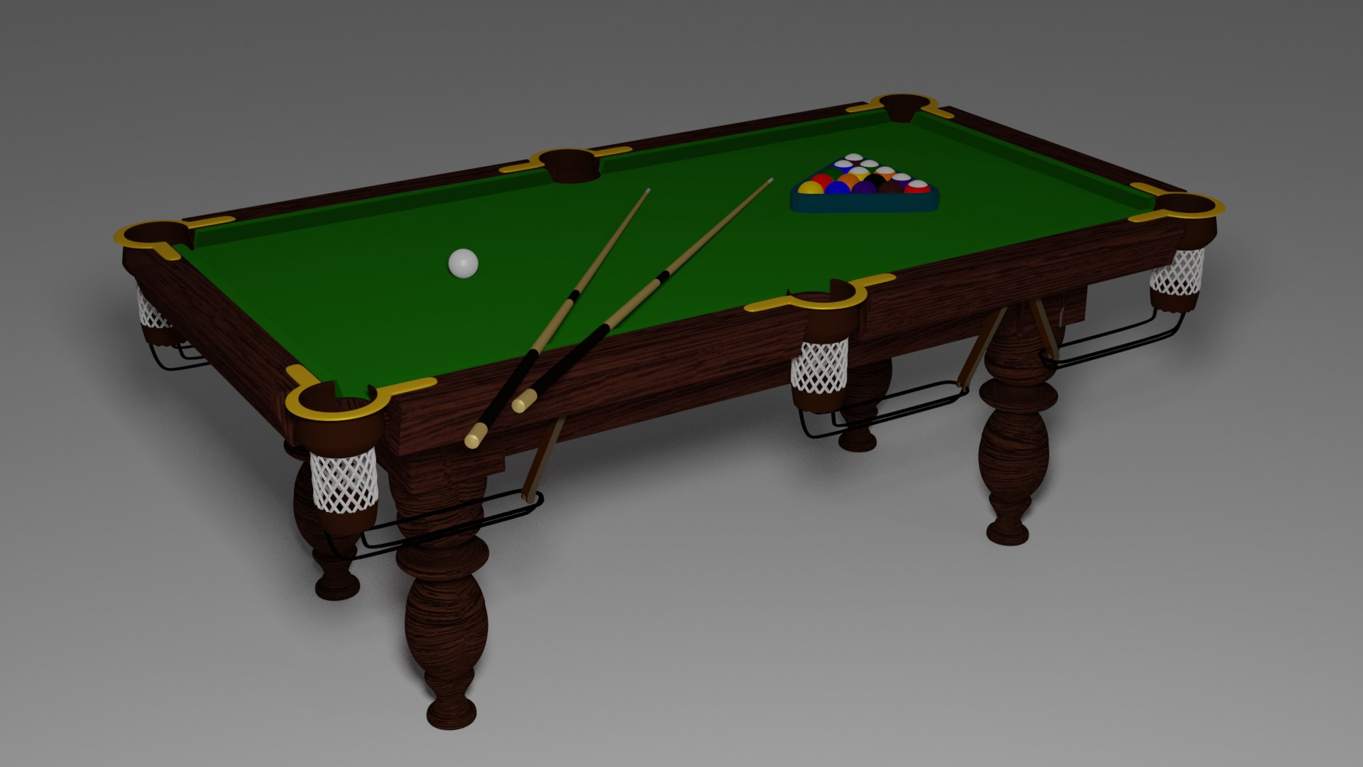 Pool Table 3D - TurboSquid 1810624