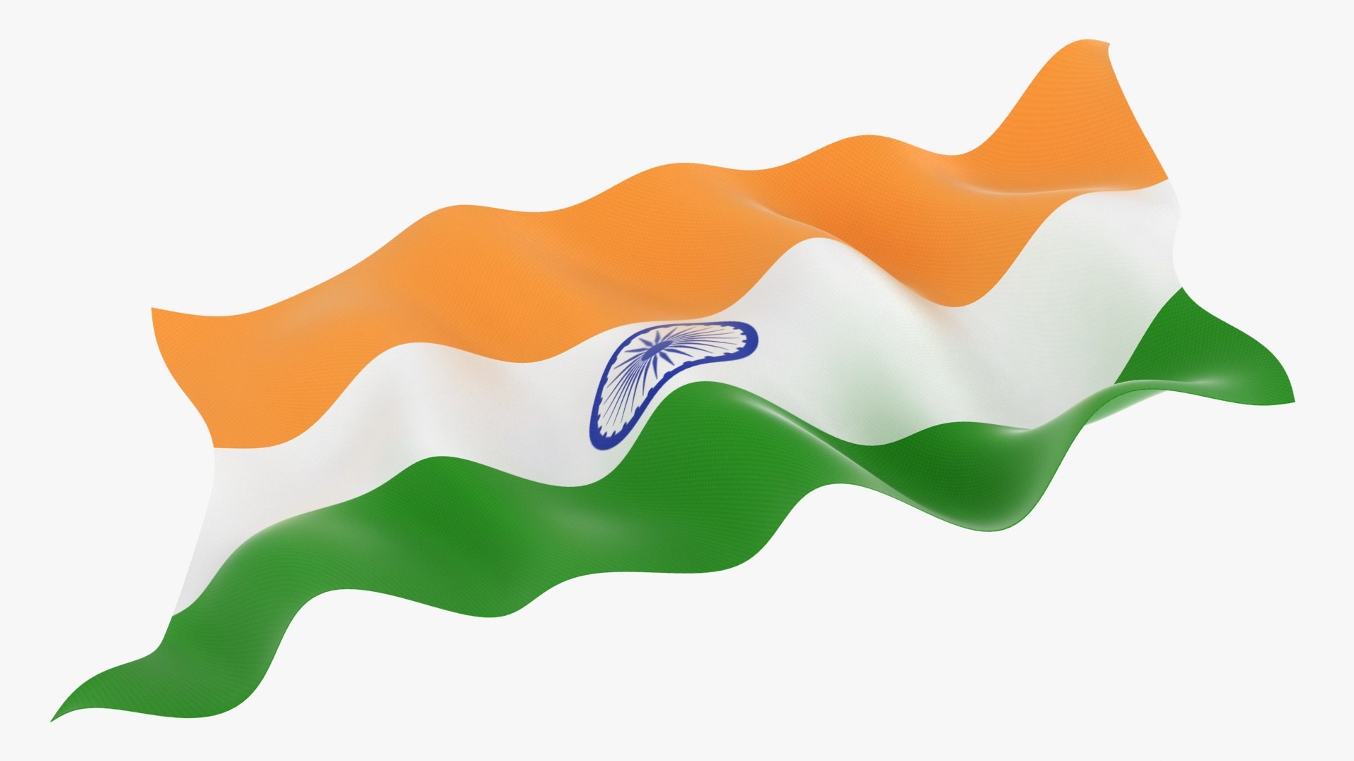 3D Realistic India Flag - TurboSquid 1613596