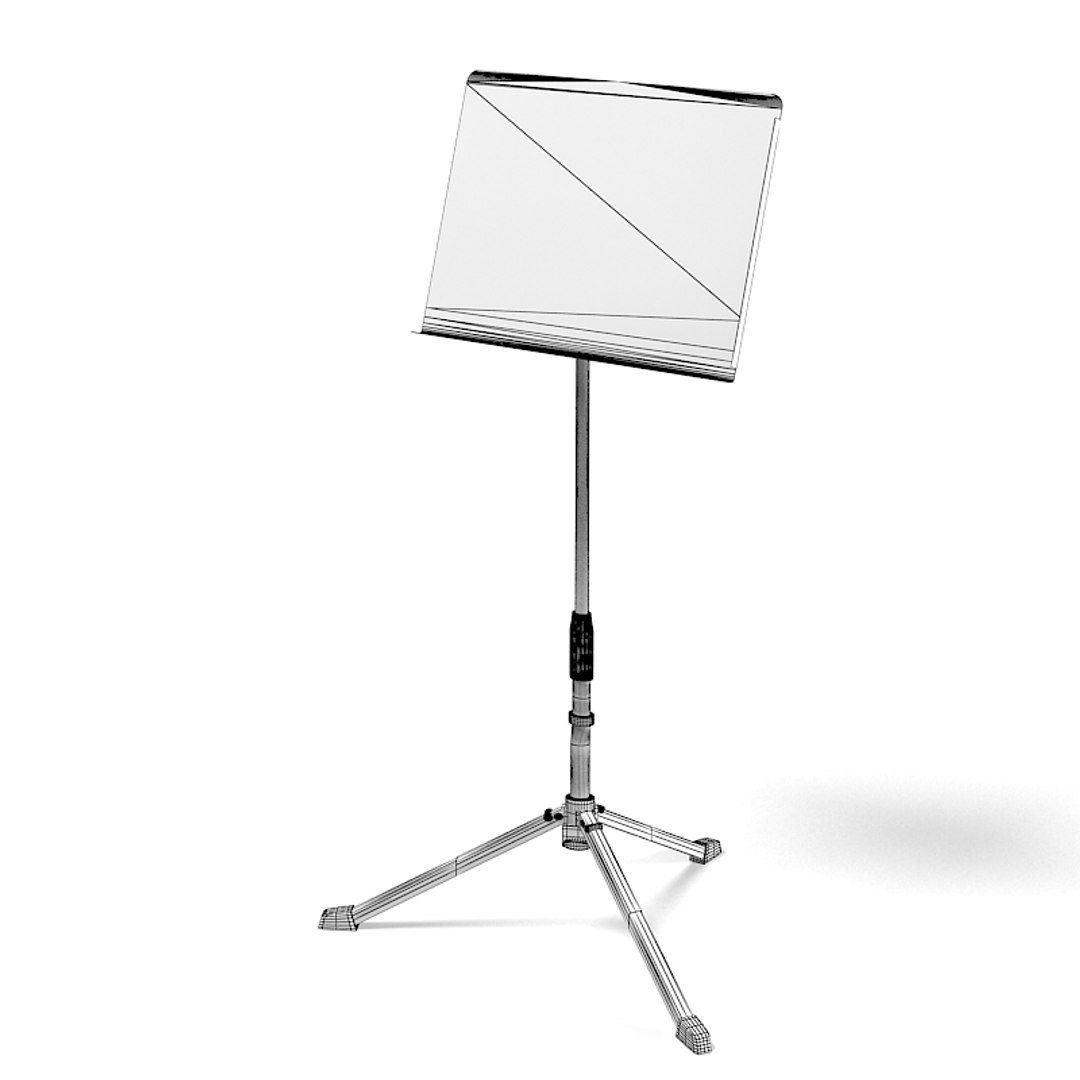 3d Music Stand Orchestral Model