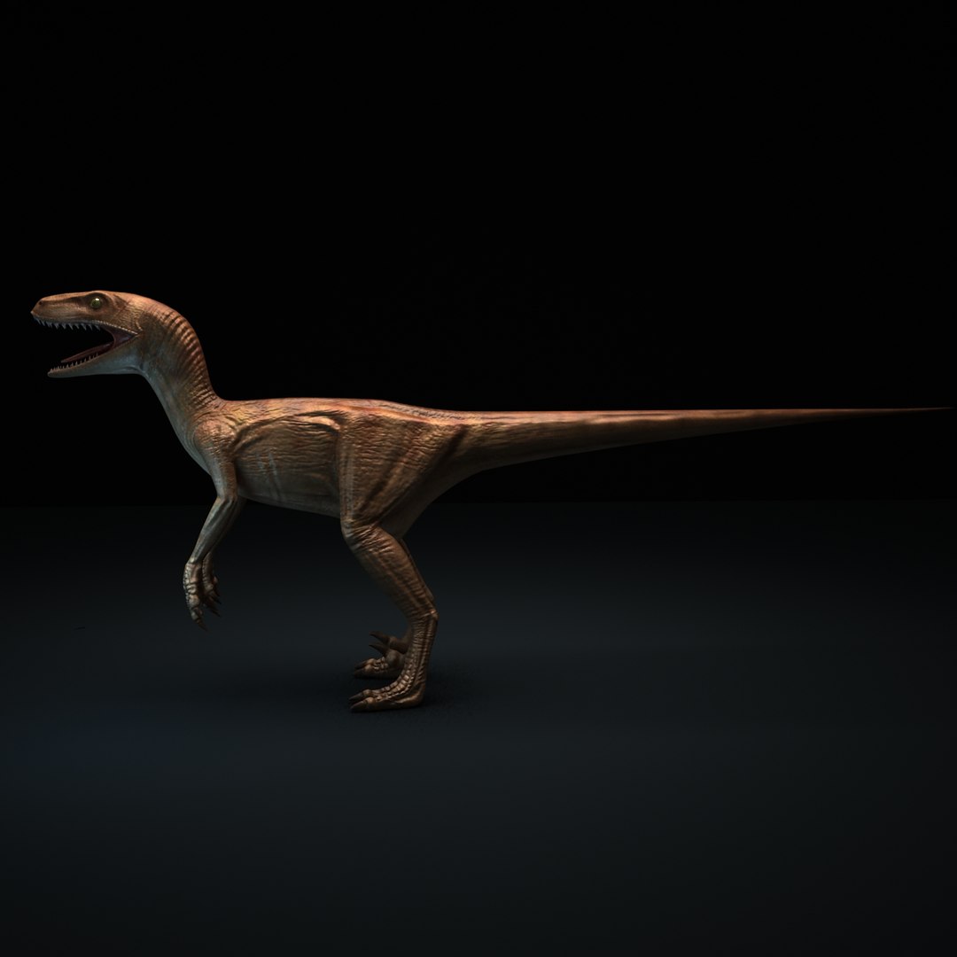 3d model velociraptor v-ray