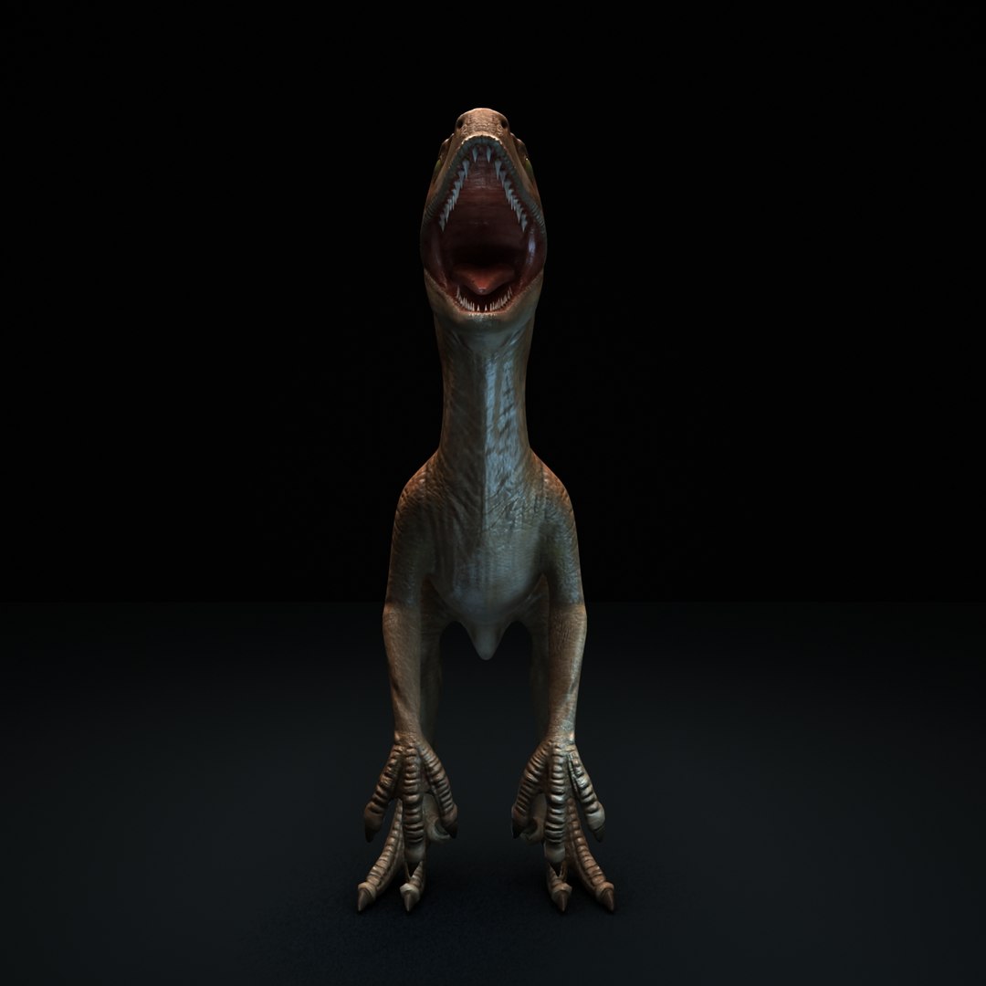3d model velociraptor v-ray