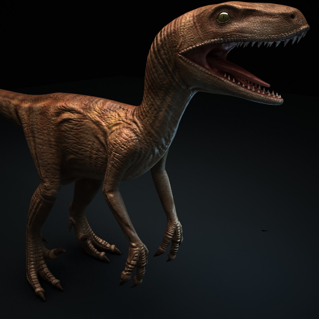 3d model velociraptor v-ray