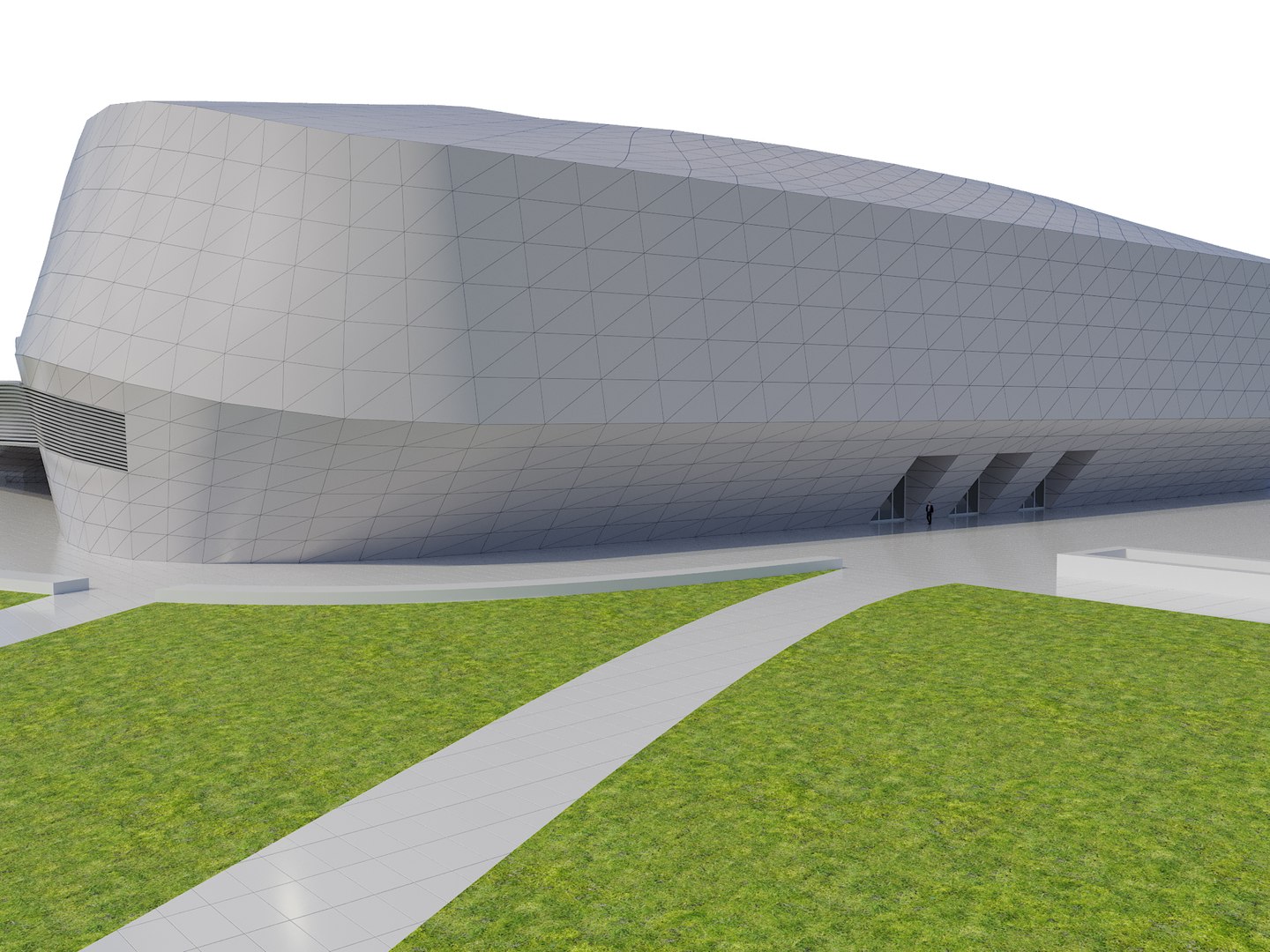 Baku Congress Hall 3D Model - TurboSquid 1571256