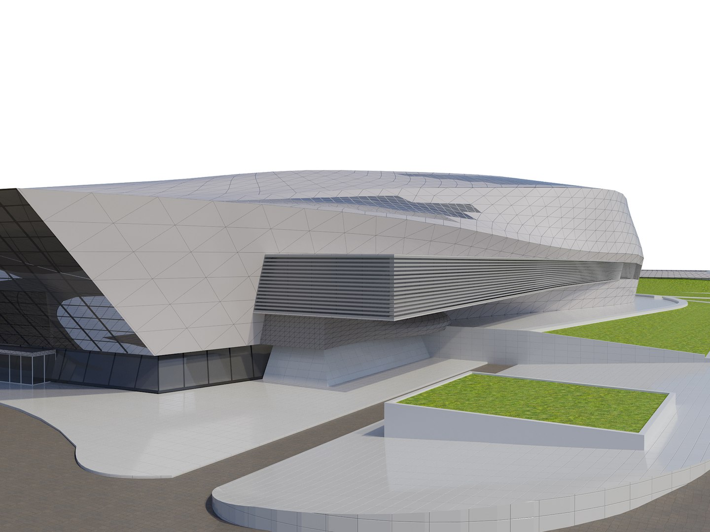 Baku Congress Hall 3D Model - TurboSquid 1571256