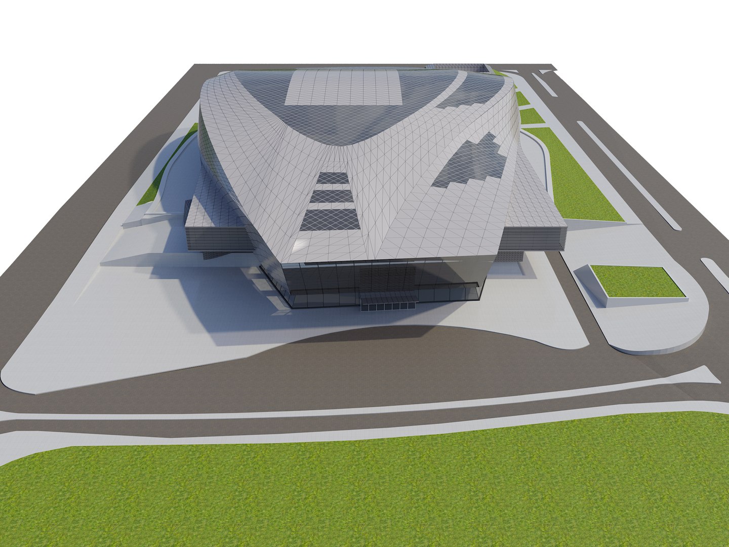 Baku Congress Hall 3D Model - TurboSquid 1571256