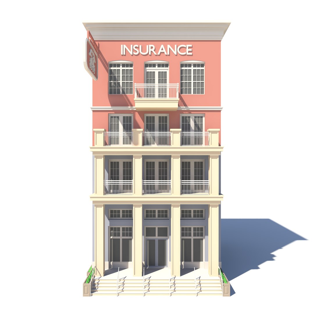 Insurance Company 01 3D Model - TurboSquid 1630708