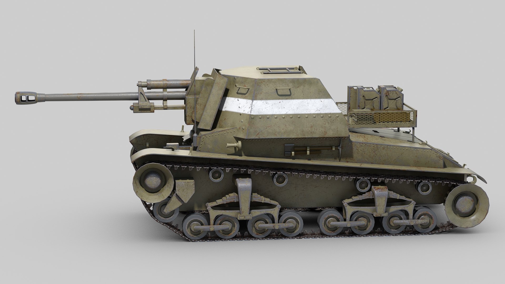 Ww2 tacam r2 tank destroyer 3D - TurboSquid 1480140