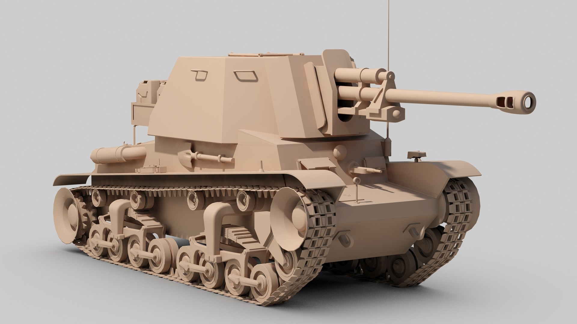 Ww2 tacam r2 tank destroyer 3D - TurboSquid 1480140