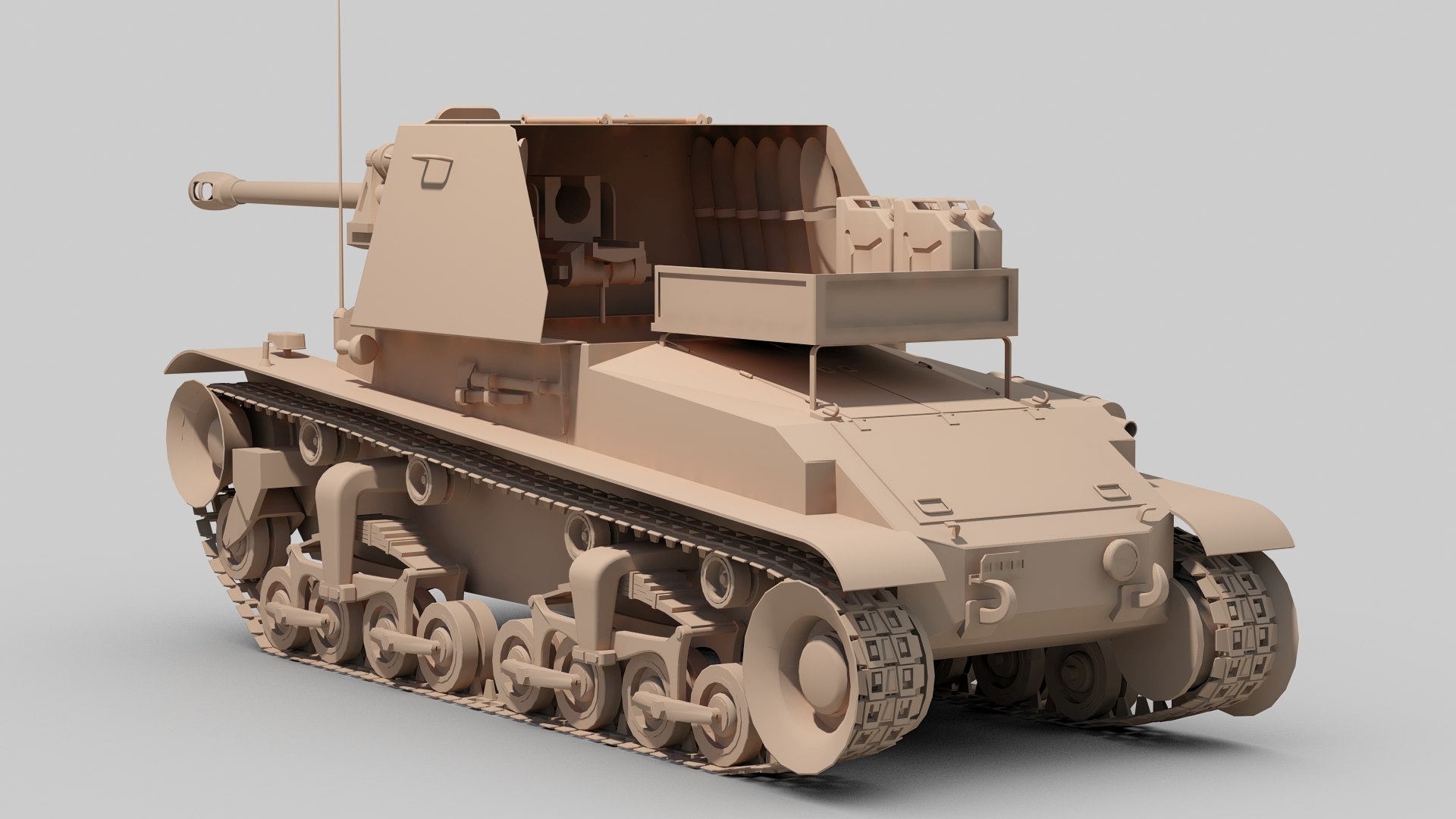 Ww2 tacam r2 tank destroyer 3D - TurboSquid 1480140