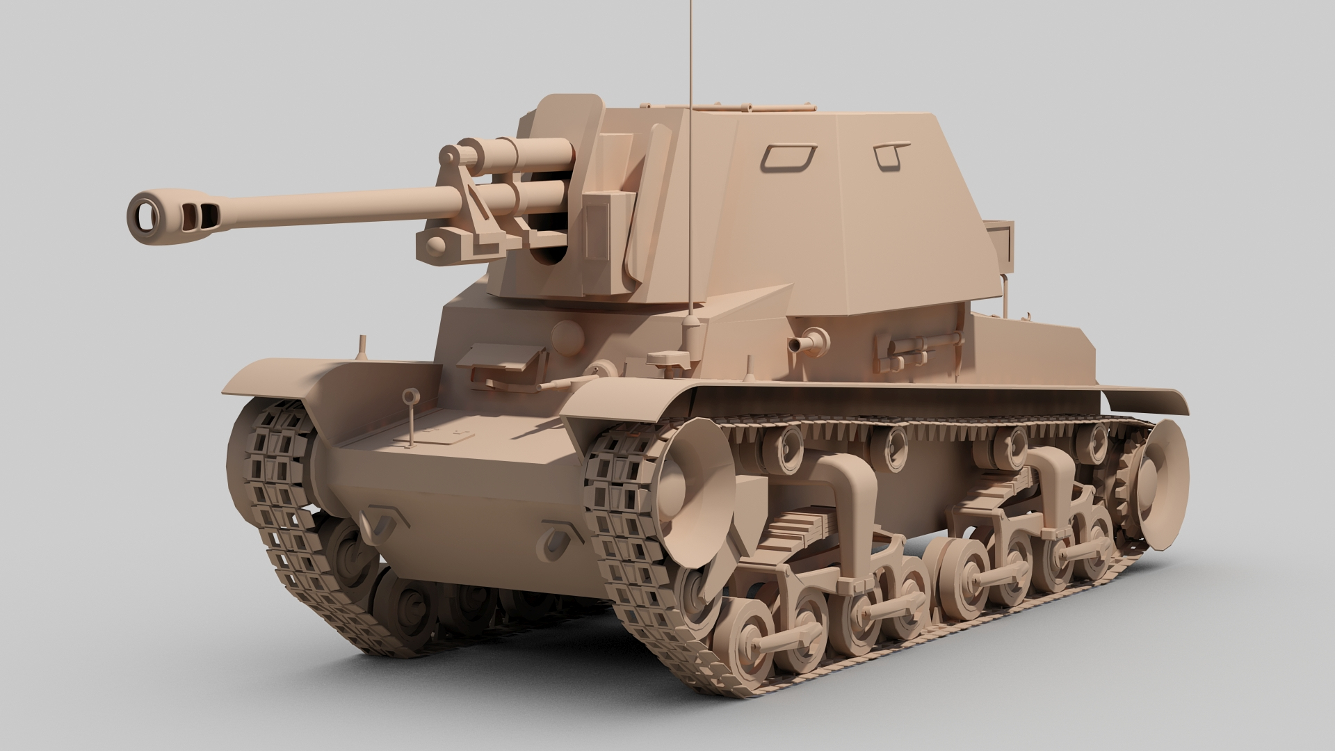 Ww2 tacam r2 tank destroyer 3D - TurboSquid 1480140