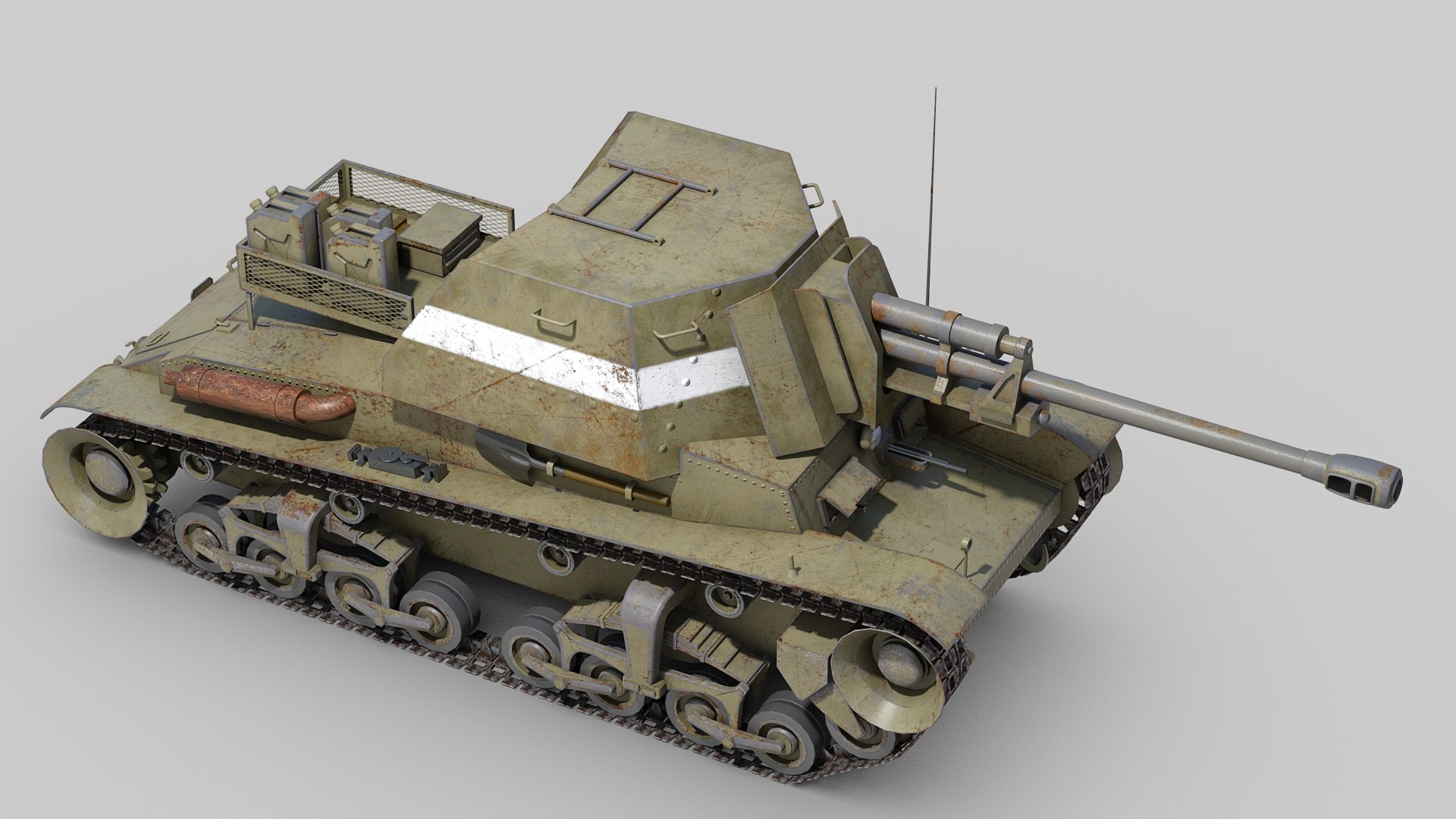 Ww2 tacam r2 tank destroyer 3D - TurboSquid 1480140