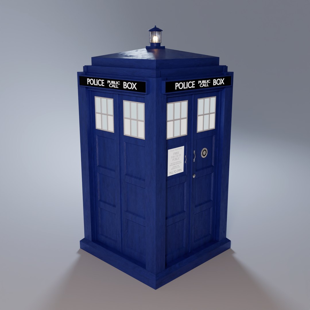 Tardis - Exterior Interior Model - TurboSquid 1656879