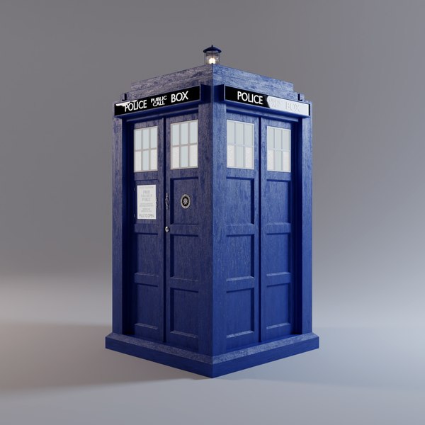 tardis console doctor 1982 3d model