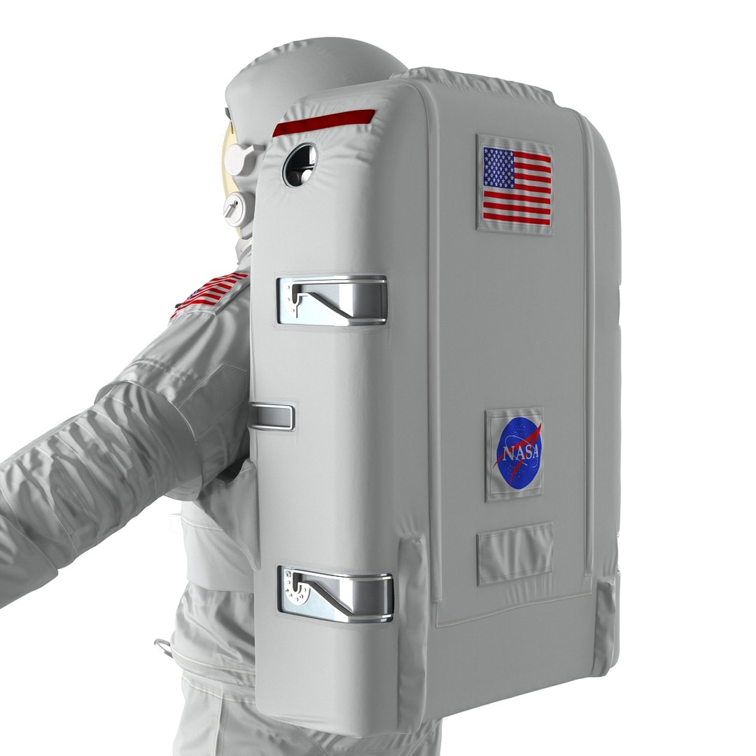 3d nasa space suit extravehicular model