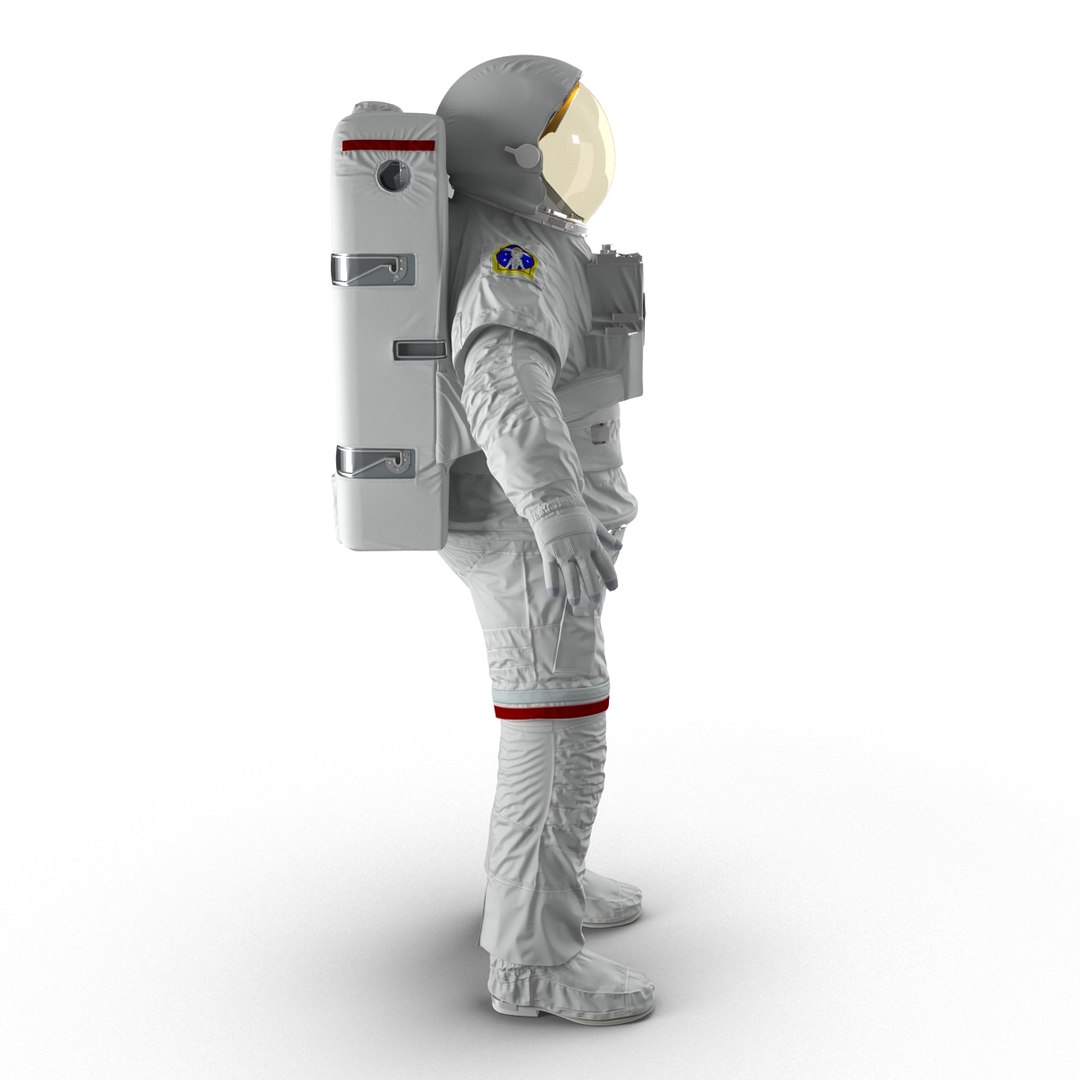 3d nasa space suit extravehicular model