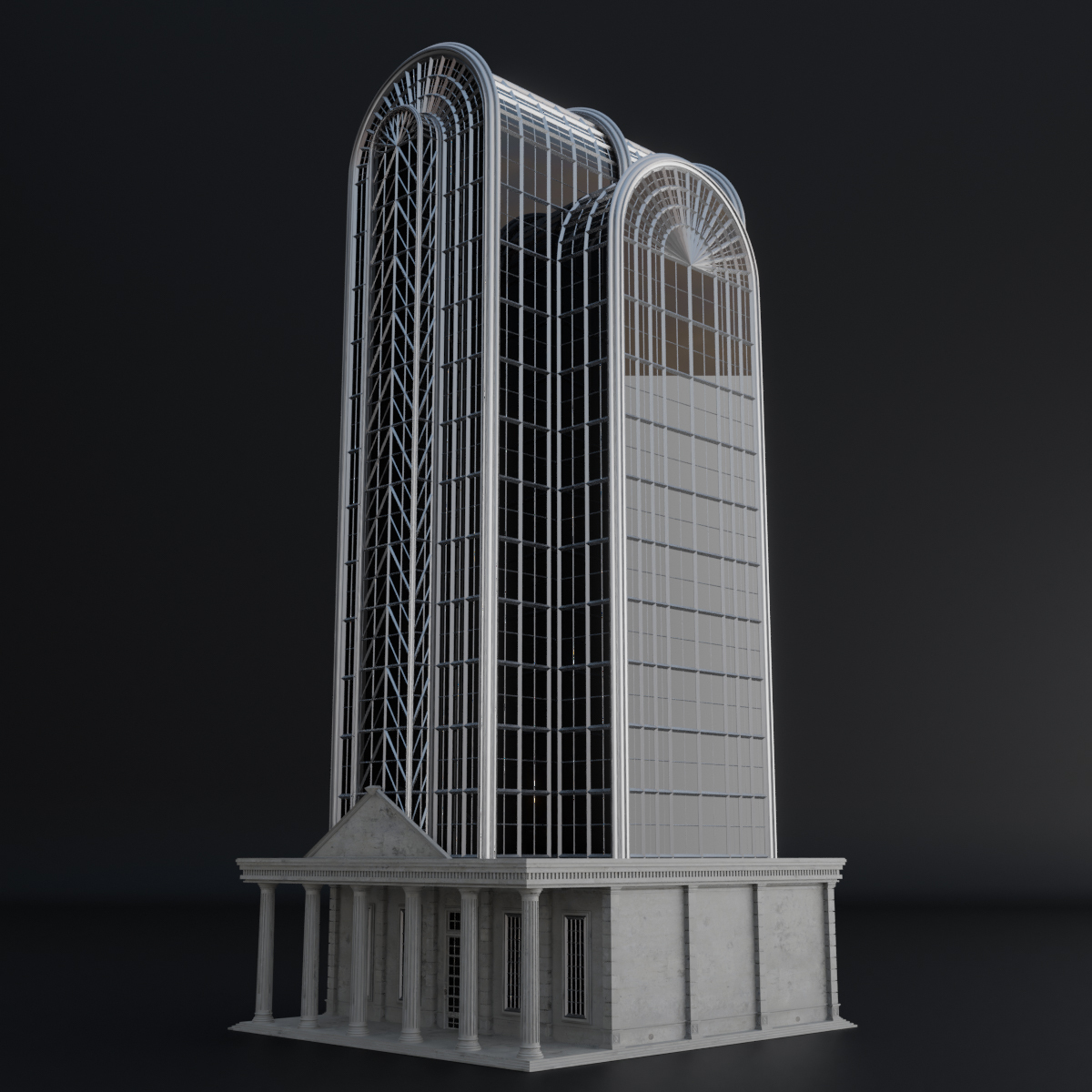 3D model steampunk building pbr - TurboSquid 1573673