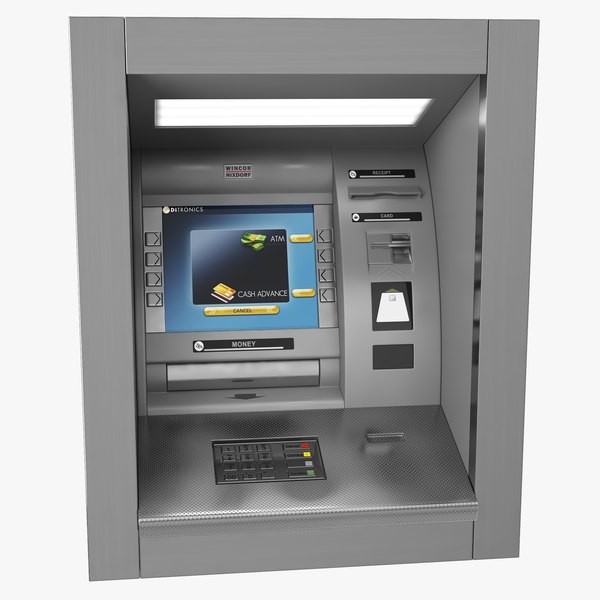 3d model of atm machine