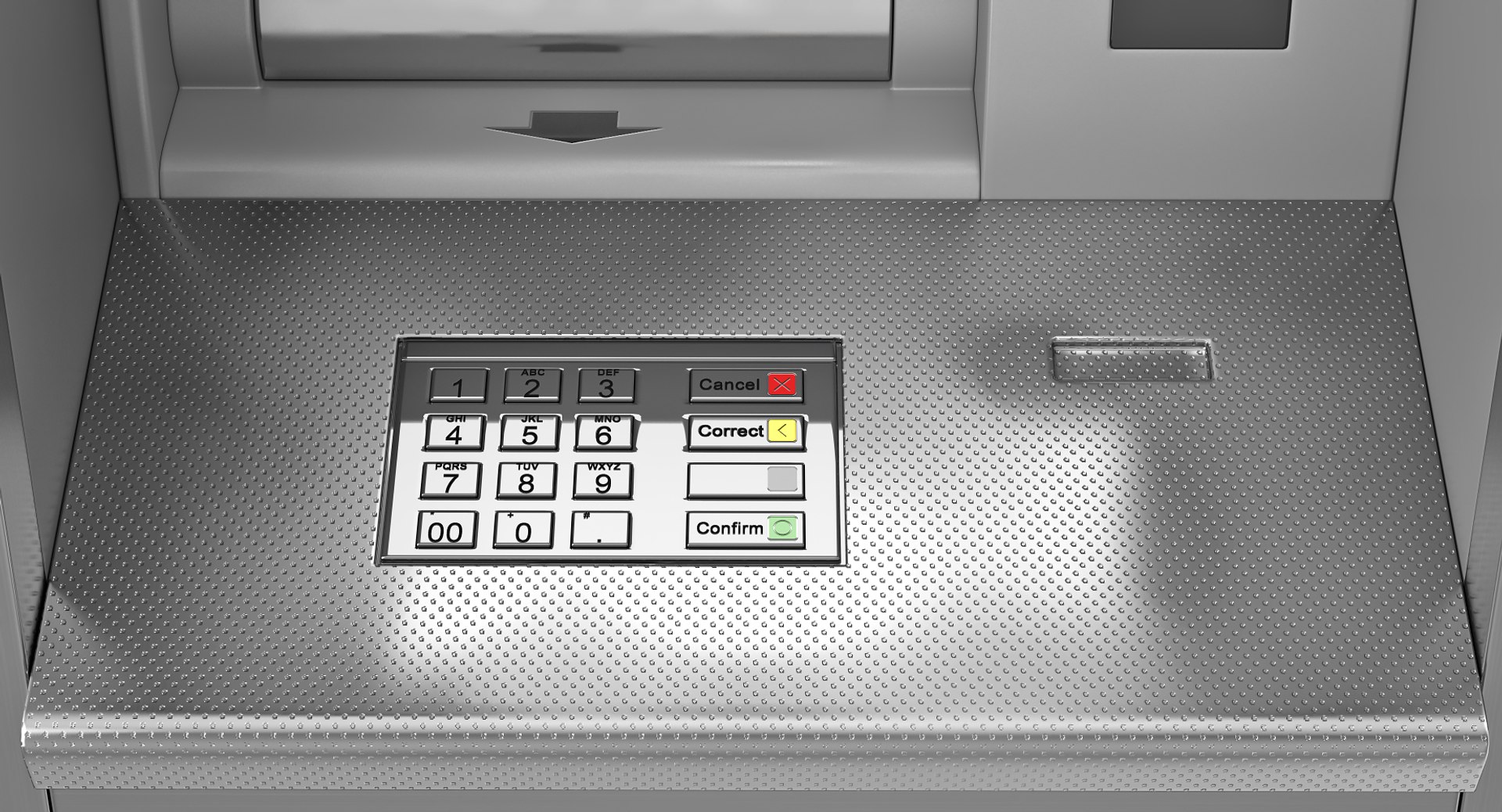 Atm Machine Wall Mounted 3D Model - TurboSquid 1203620