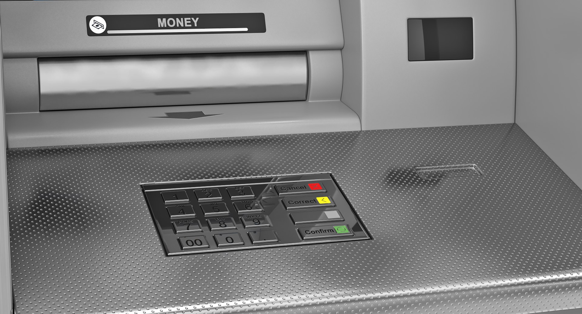 Atm Machine Wall Mounted 3D Model - TurboSquid 1203620