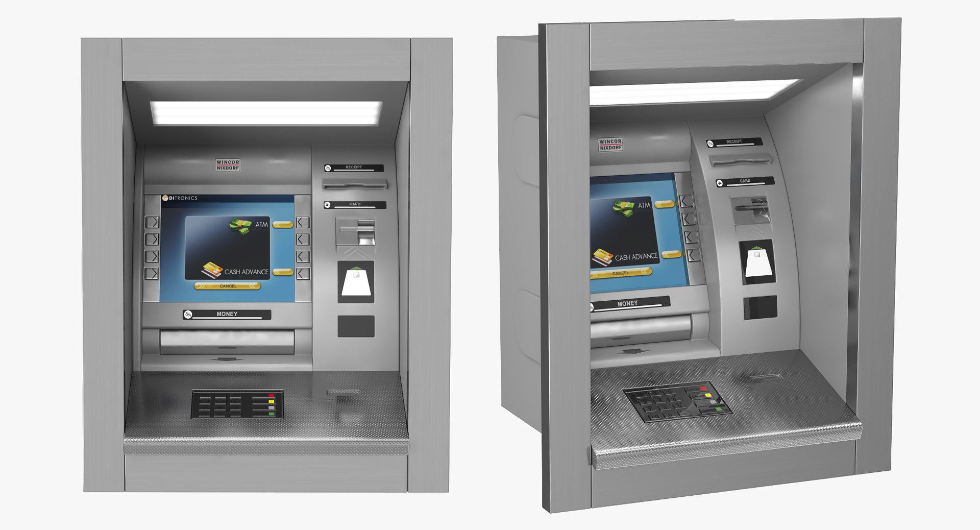 Atm Machine Wall Mounted 3D Model - TurboSquid 1203620