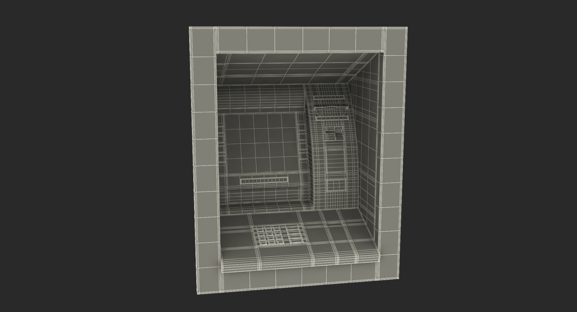 Atm Machine Wall Mounted 3D Model - TurboSquid 1203620