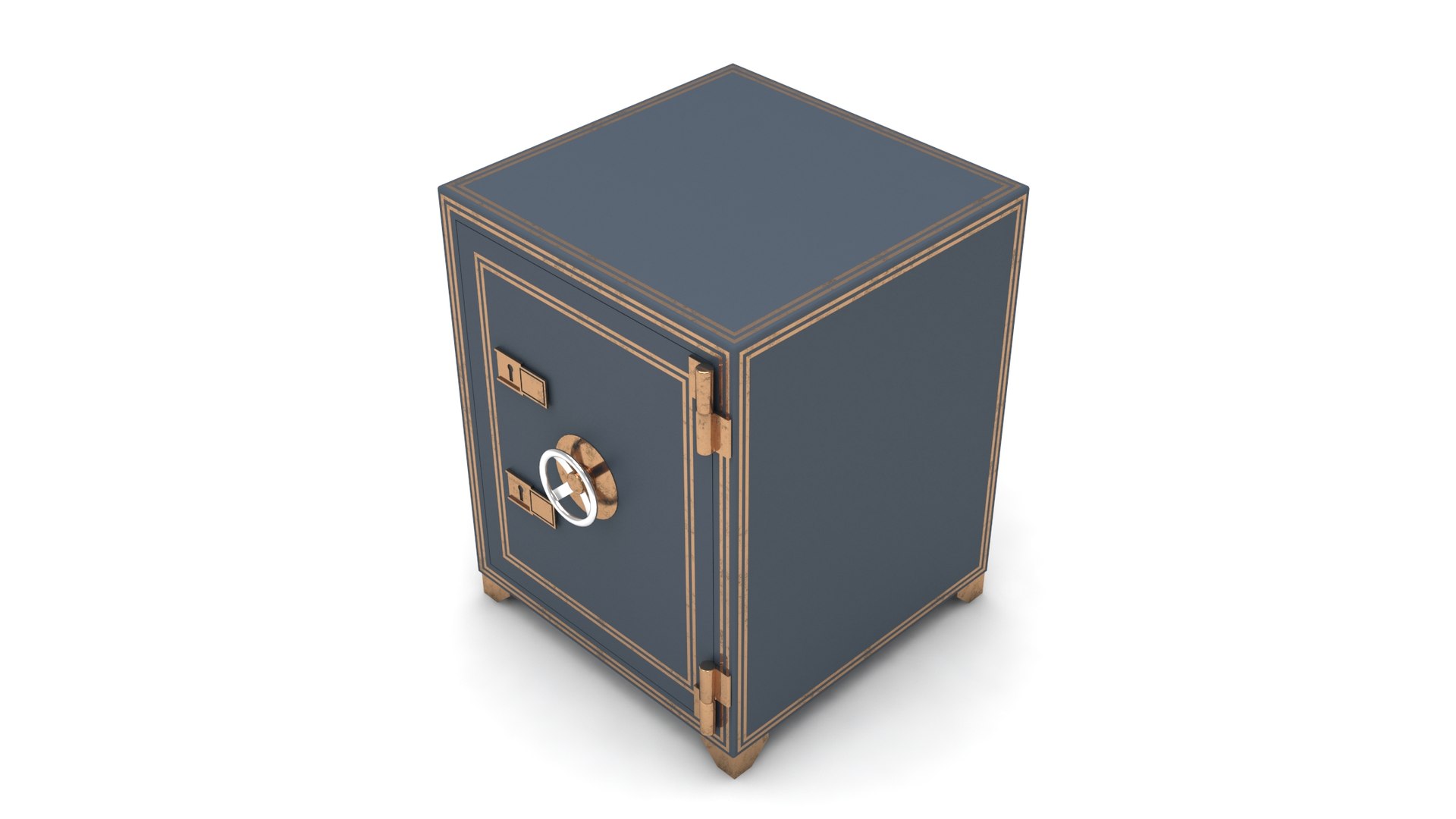 Steel safe model - TurboSquid 1621494