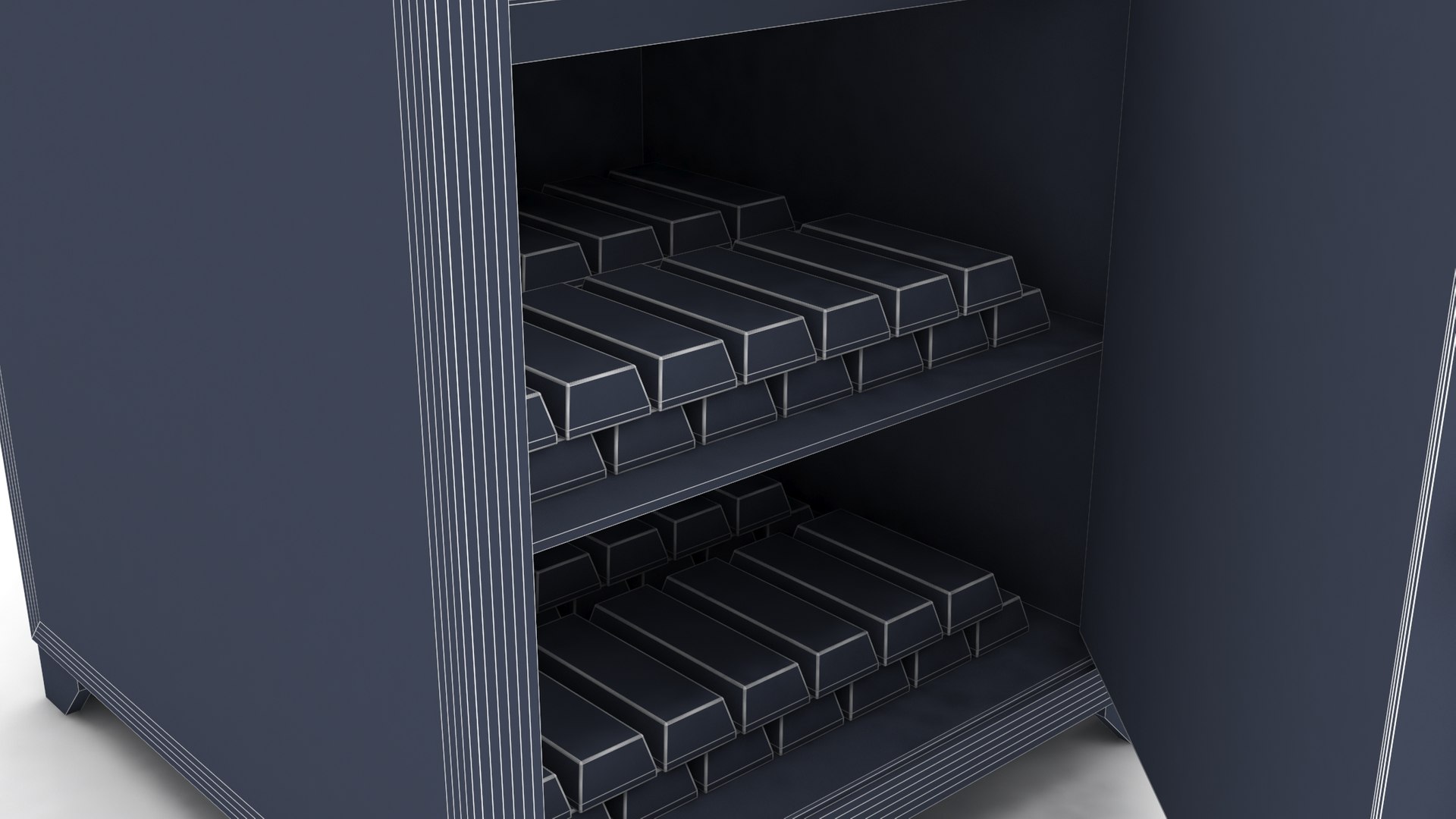 Steel safe model - TurboSquid 1621494