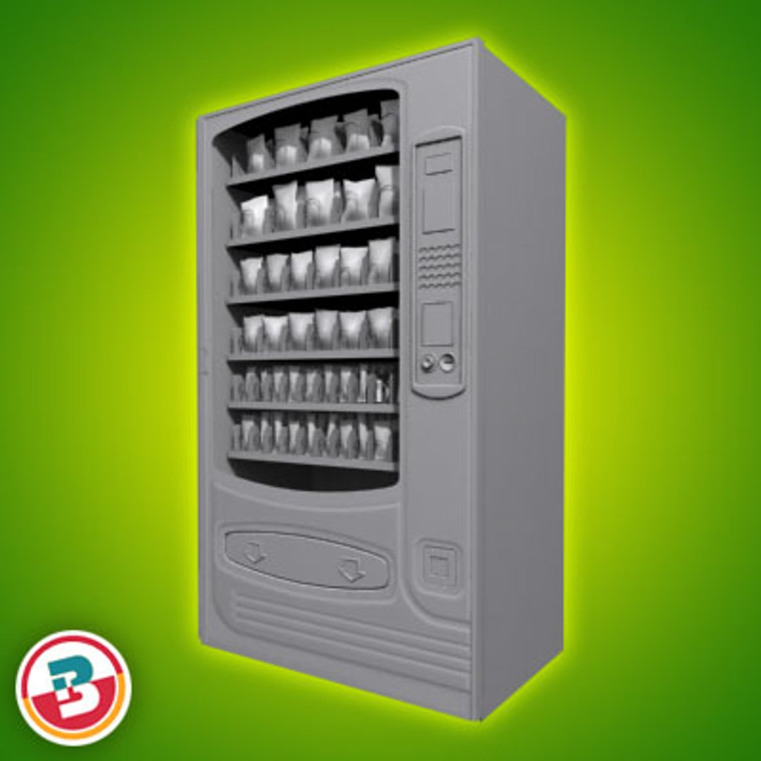 3d Model Of Retail Vending Machine