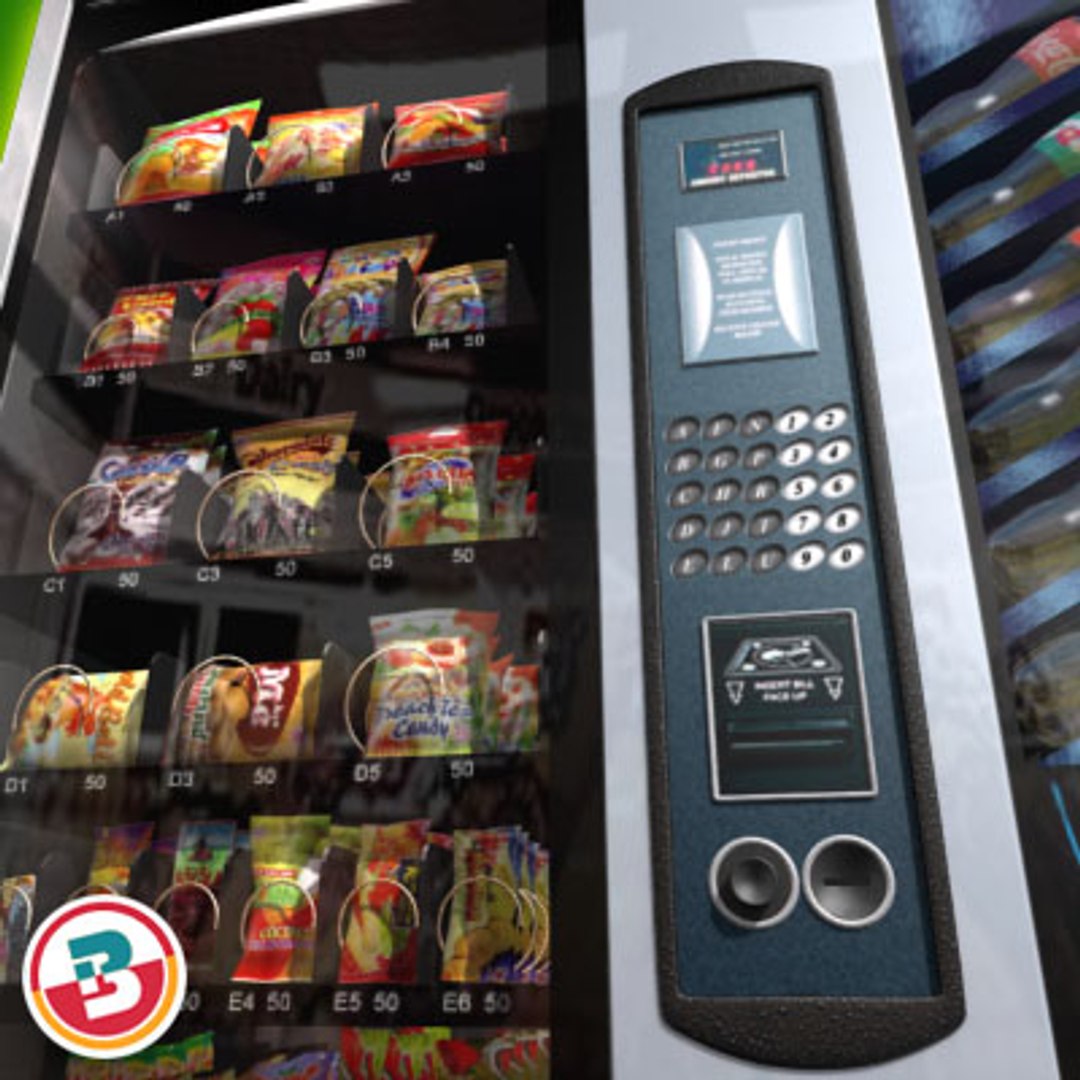 3d Model Of Retail Vending Machine