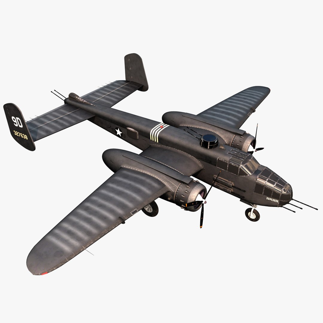 North American B-25 Mitchell 3D Model - TurboSquid 1235346