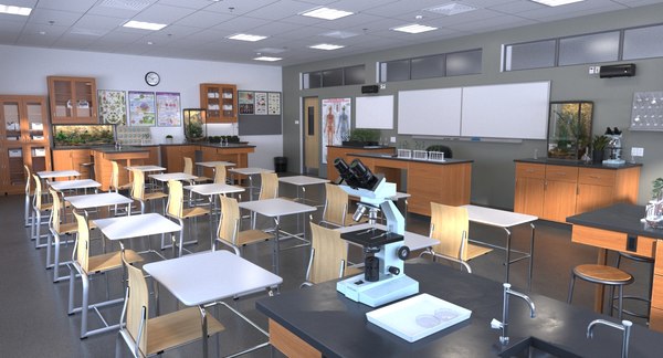 Realistic school interiors 3D model - TurboSquid 1430287