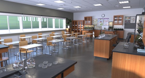 Realistic school interiors 3D model - TurboSquid 1430287