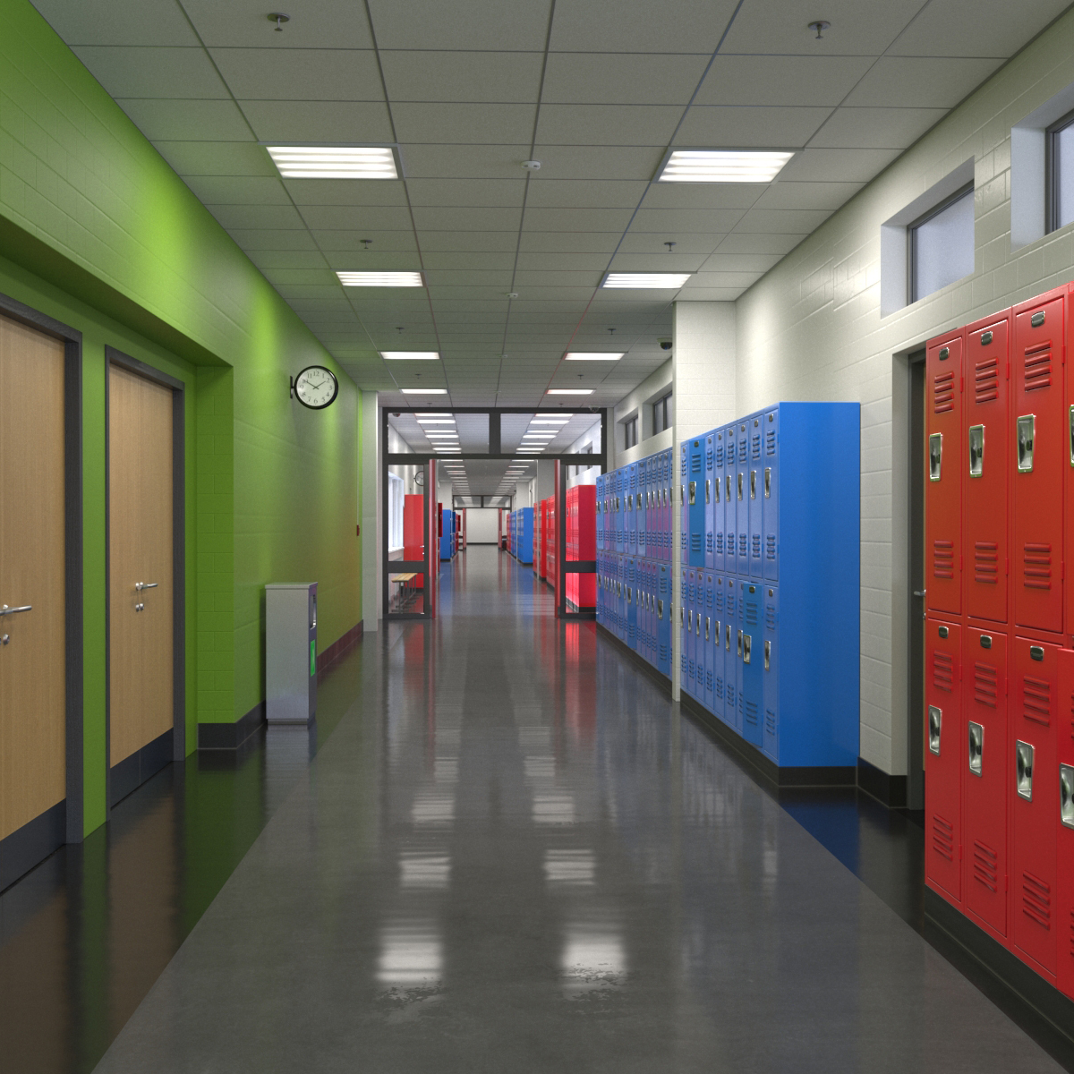 Realistic school interiors 3D model - TurboSquid 1430287