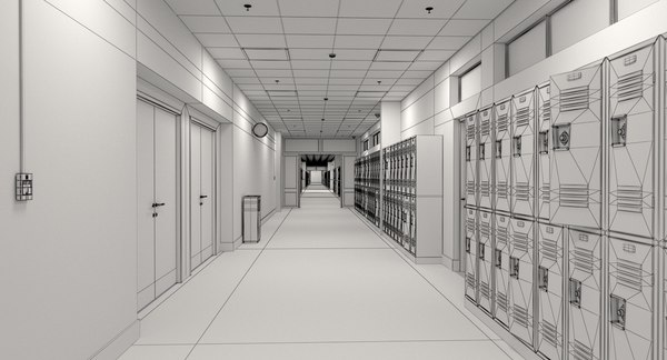 Realistic school interiors 3D model - TurboSquid 1430287