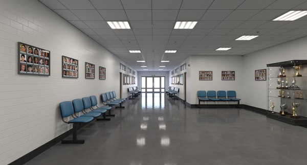 Realistic school interiors 3D model - TurboSquid 1430287