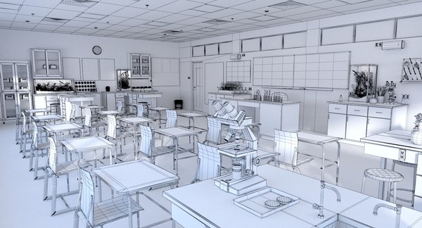 Realistic school interiors 3D model - TurboSquid 1430287