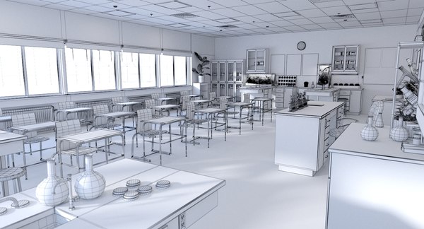 Realistic school interiors 3D model - TurboSquid 1430287
