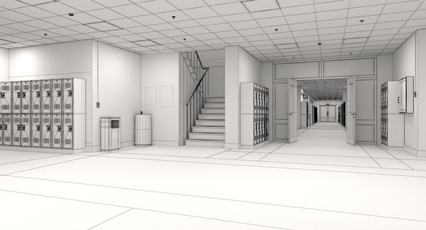 Realistic school interiors 3D model - TurboSquid 1430287