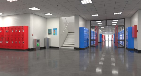 Realistic school interiors 3D model - TurboSquid 1430287