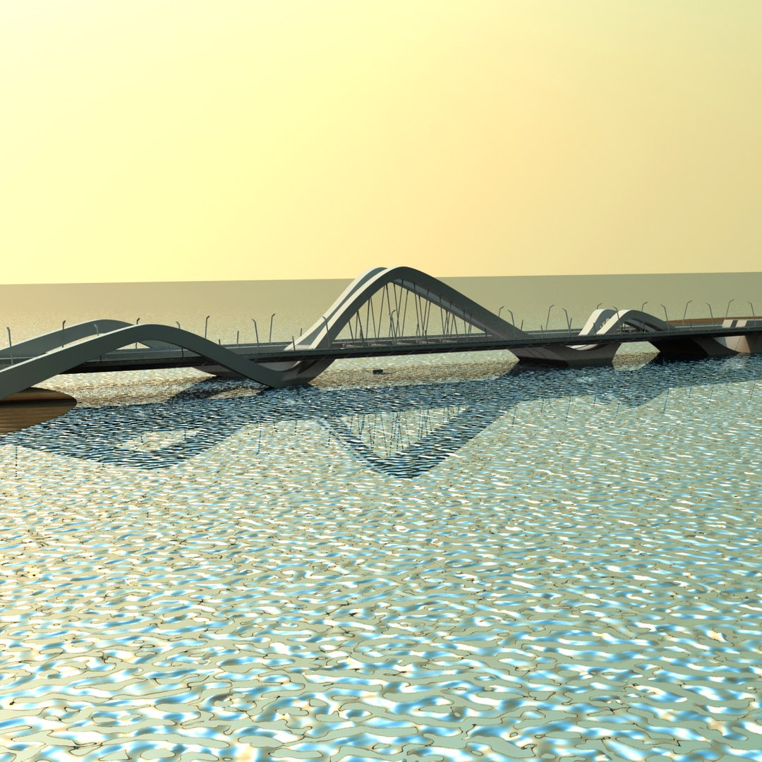 Sheikh Zayed Bridge 3d Max