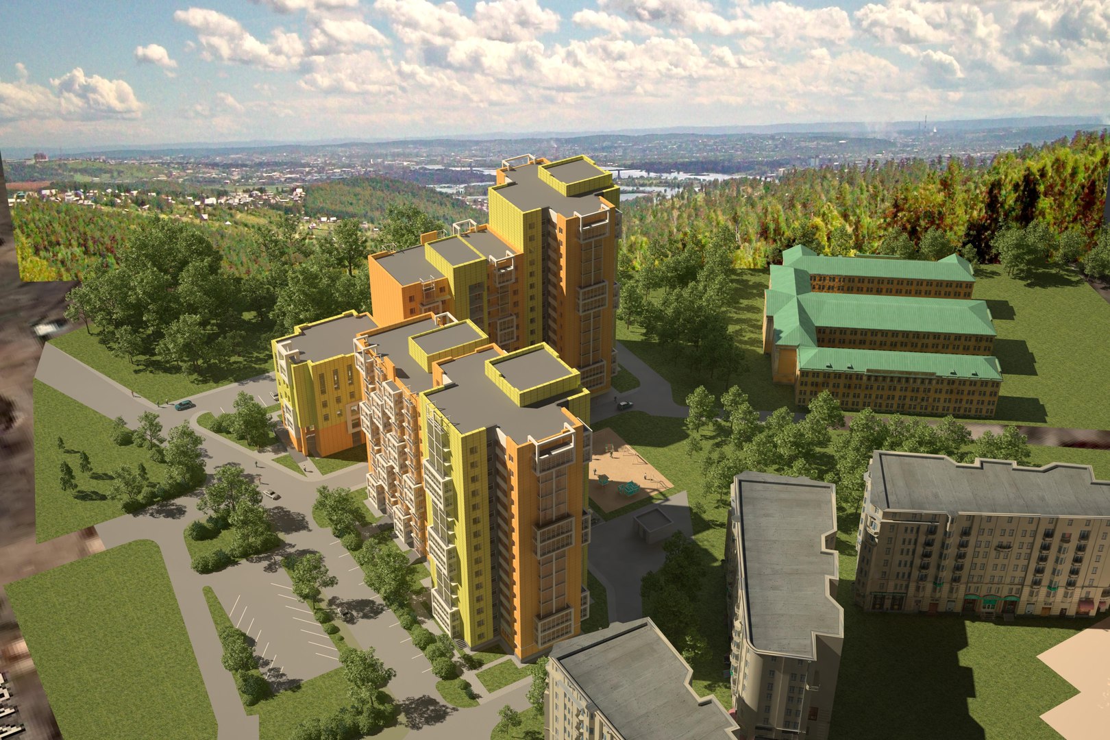 3d Model Residential Complex