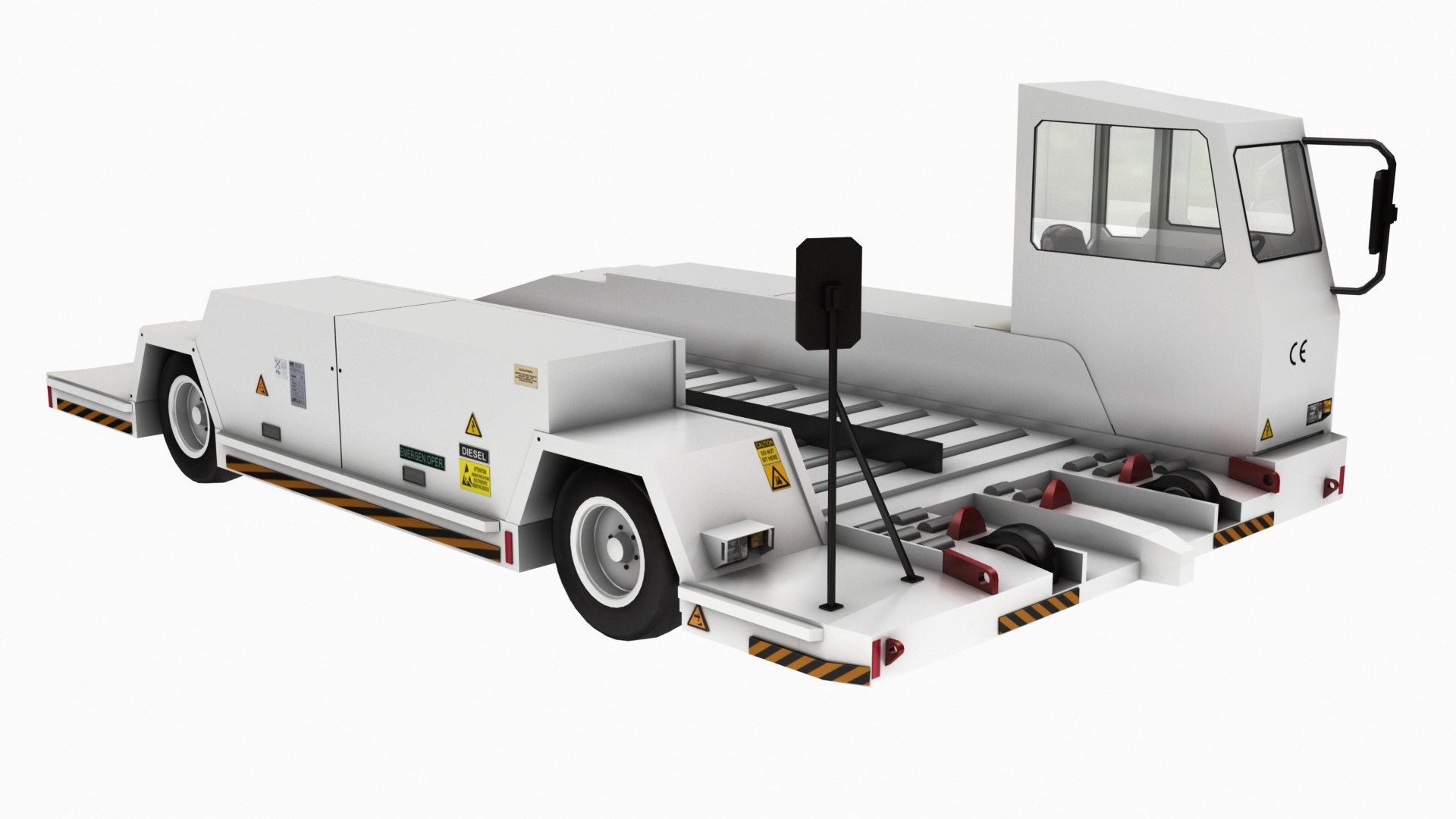 Realistic Airport Container Transporter 3D Model - TurboSquid 1463213