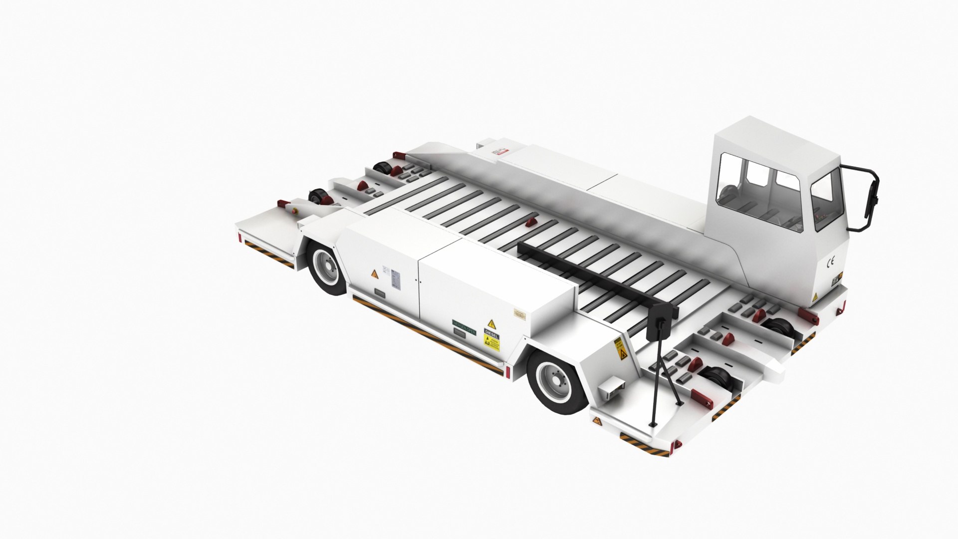 Realistic Airport Container Transporter 3D Model - TurboSquid 1463213