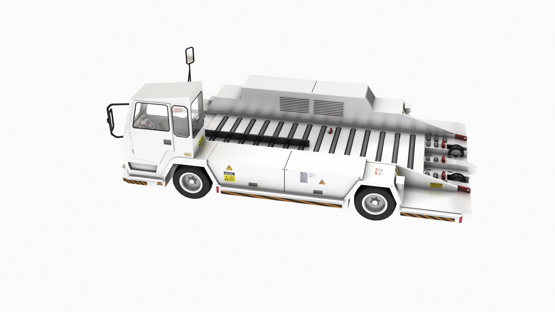 Realistic Airport Container Transporter 3D Model - TurboSquid 1463213