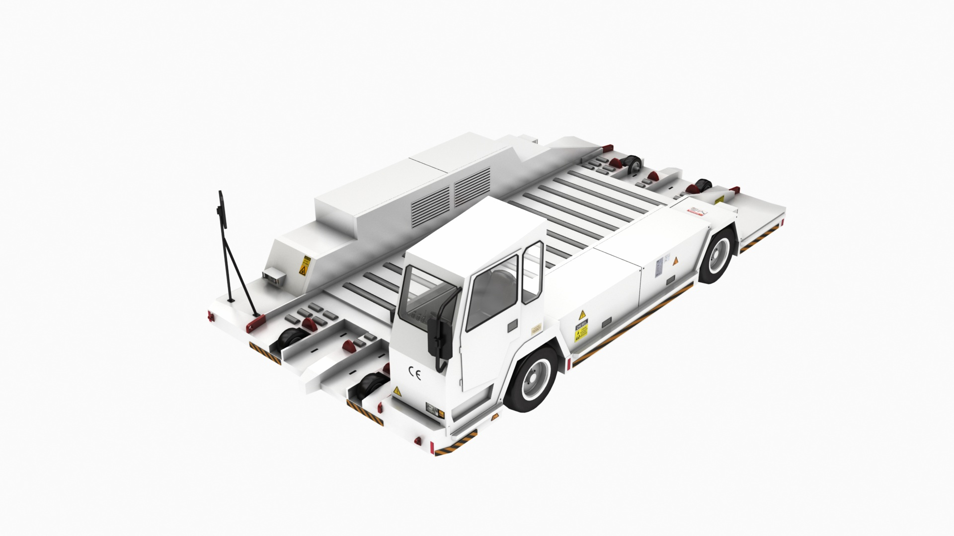 Realistic Airport Container Transporter 3D Model - TurboSquid 1463213