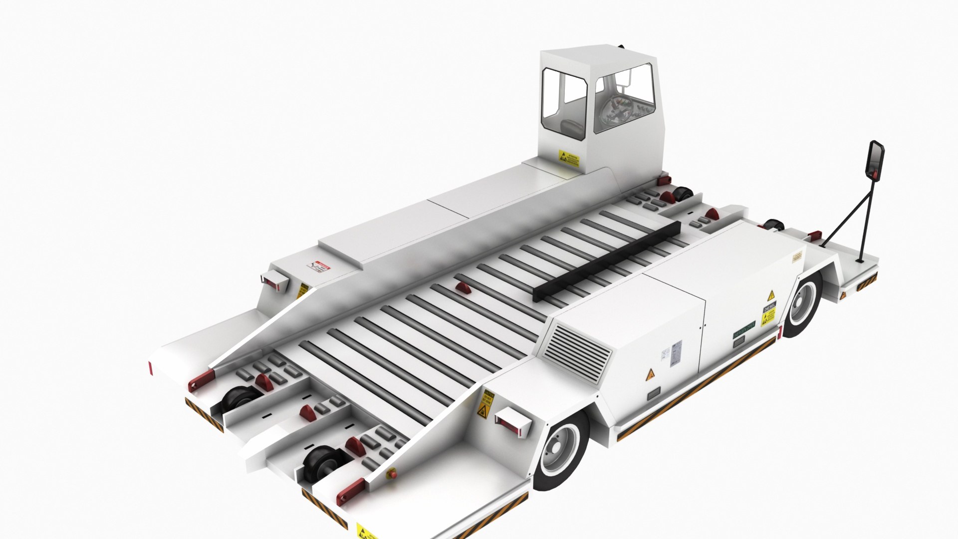 Realistic Airport Container Transporter 3D Model - TurboSquid 1463213