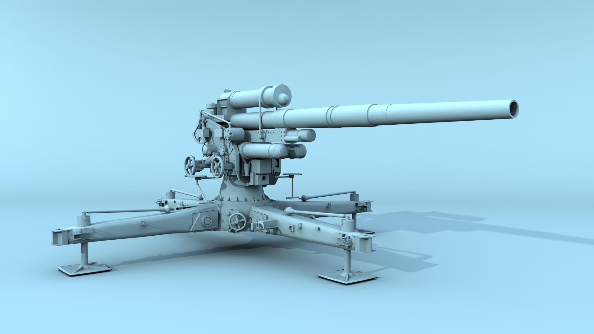 3d german flak