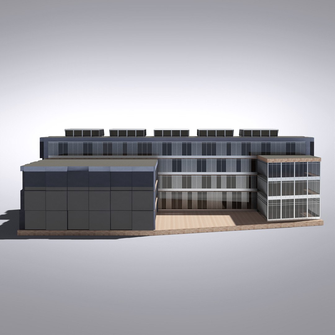 Modern Generic Building 3d 3ds