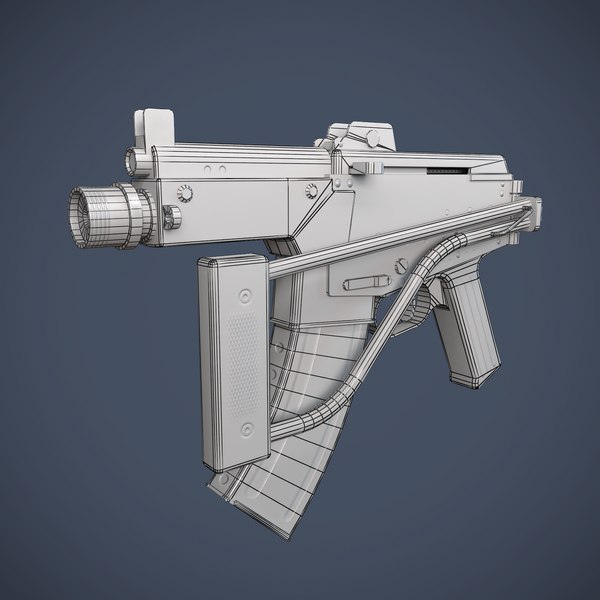 modelo 3d Rifle de asalto Krasa Sa 81 - TurboSquid 1043722